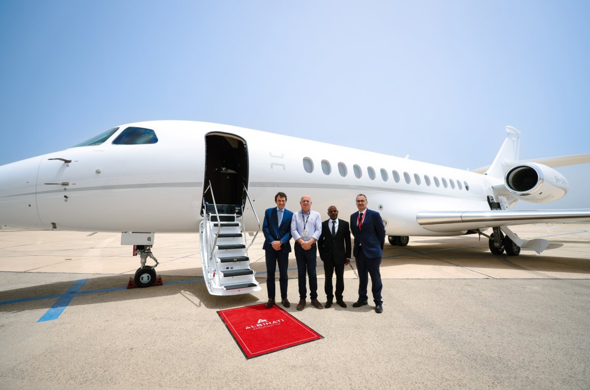 New addition: world's first Falcon 6X for charter